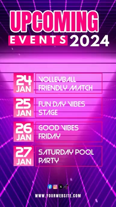 Upcoming Events Template | PosterMyWall