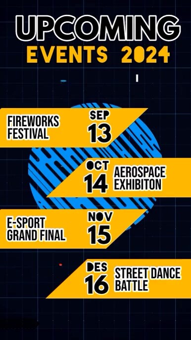 Upcoming Events Template | PosterMyWall