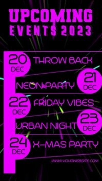 Upcoming Events Template | PosterMyWall