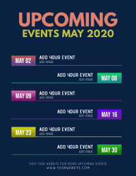 Upcoming Events Template | PosterMyWall