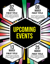 Upcoming Events Flyer Template | PosterMyWall