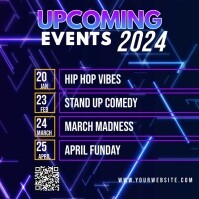 Upcoming Events Live Music Instagram Template | PosterMyWall