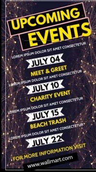 Upcoming Events Template | PosterMyWall