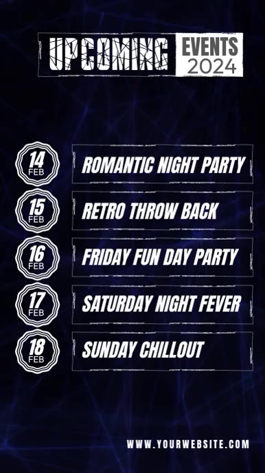 Upcoming Events Template | PosterMyWall