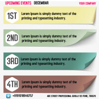 events schedule poster Template | PosterMyWall