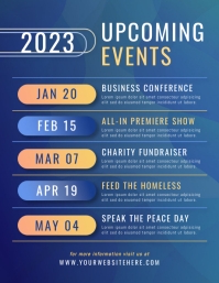 Upcoming Events Template | PosterMyWall