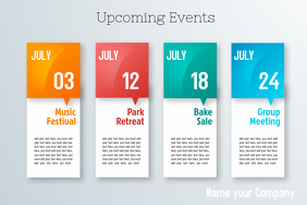 Upcoming Events Template | PosterMyWall