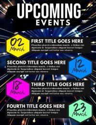 Plantilla de Upcoming Events | PosterMyWall