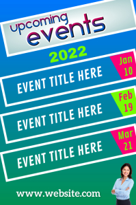 UPCOMING EVENTS FLYER TEMPLATE | PosterMyWall