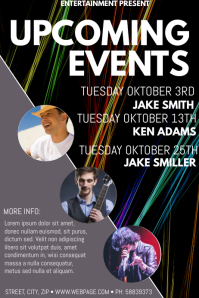Upcoming events flyer template | PosterMyWall