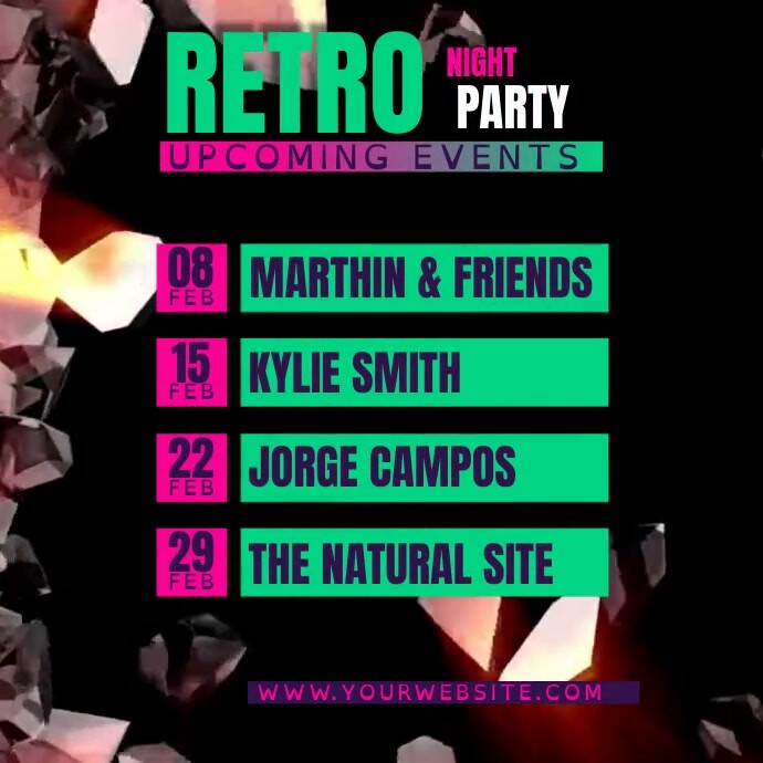 Upcoming Events Instagram Template | PosterMyWall