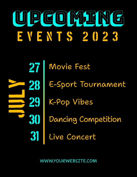 Plantilla de Upcoming Events Instagram | PosterMyWall