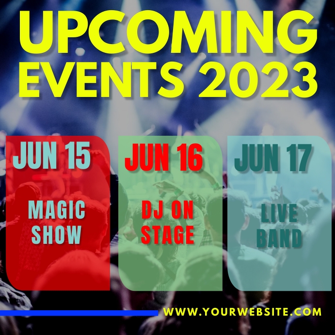 Plantilla de Upcoming Events Instagram | PosterMyWall