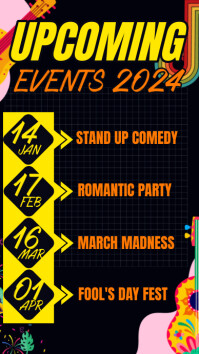 Upcoming Events Poster Template | PosterMyWall