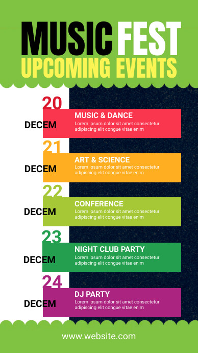 Copy of Upcoming Events Instagram Story | PosterMyWall