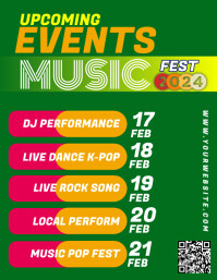 Upcoming Events 2024 Template | PosterMyWall