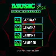 Upcoming events calendar instagram post Template | PosterMyWall
