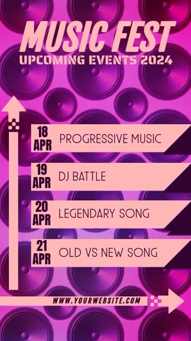 Upcoming Events Music Live Template | PosterMyWall