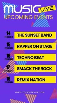Upcoming Events Template | PosterMyWall