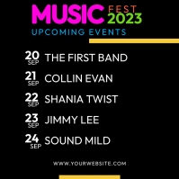 upcoming music event Template | PosterMyWall