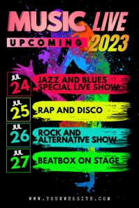 Upcoming Events Poster Template | PosterMyWall