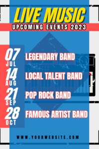 Upcoming Events Poster Template | PosterMyWall