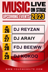 Upcoming Events Poster Template | PosterMyWall