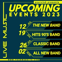 Upcoming Events Poster Template | PosterMyWall