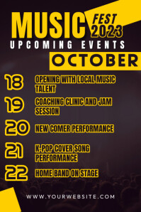 upcoming music event Template | PosterMyWall