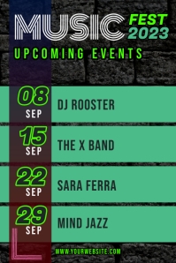 Upcoming Events Flyer Template | PosterMyWall