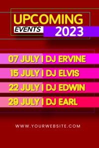 Upcoming Events Poster Template | PosterMyWall