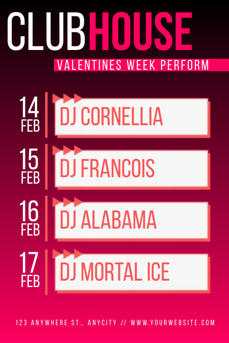 Upcoming Events Music Live Poster Template | PosterMyWall