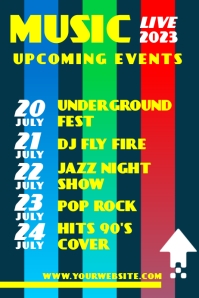 Upcoming Events Poster Template | PosterMyWall