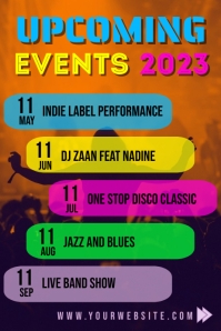 Upcoming Events Poster Template | PosterMyWall