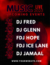 Upcoming Events 2024 Template | PosterMyWall
