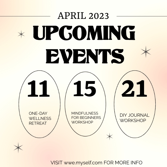 Upcoming events Post Template | PosterMyWall