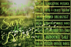 Upcoming Events Postcard Template | PosterMyWall