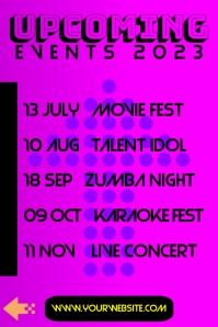 Upcoming Events Poster Template | PosterMyWall