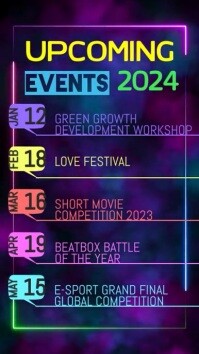 Upcoming Events Poster Template | PosterMyWall