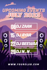 Upcoming Events Poster Template | PosterMyWall