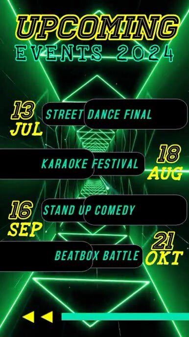 Upcoming Events Poster Template | PosterMyWall