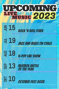 Upcoming Events Poster Template | PosterMyWall