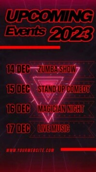 Upcoming Events Poster Template | PosterMyWall
