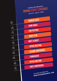 Event Schedule Template | PosterMyWall
