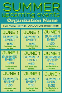 Summer Events Template | PosterMyWall