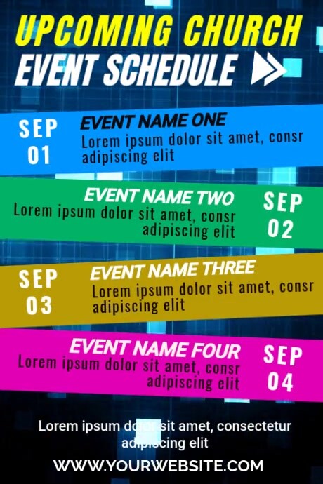 Copy of upcoming events template (17) | PosterMyWall