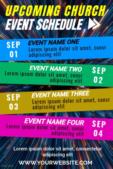 Copy of upcoming events template (17) | PosterMyWall