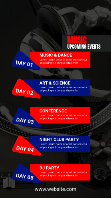 Upcoming Events WhatsApp status Template | PosterMyWall