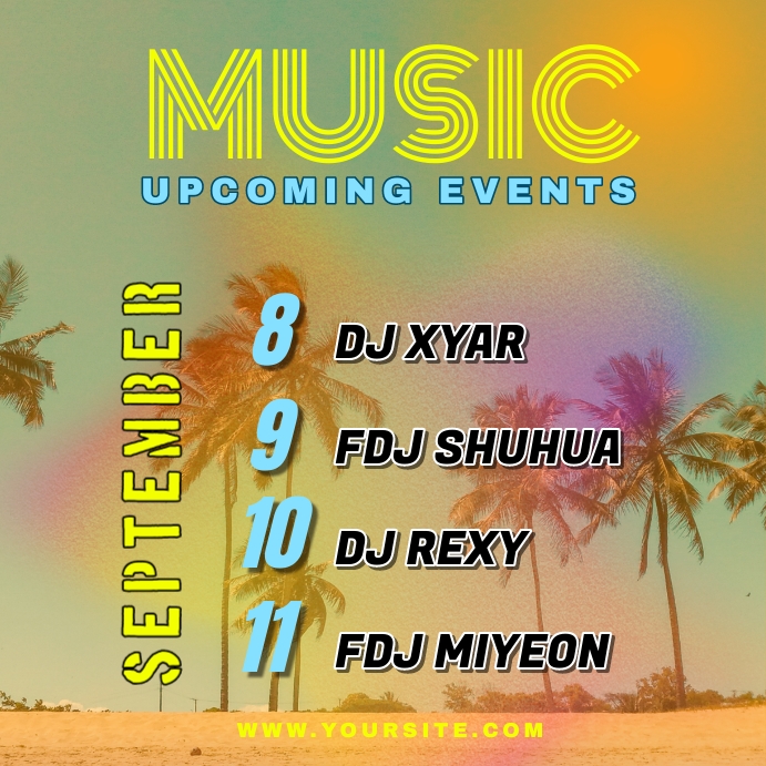 upcoming music event Template | PosterMyWall