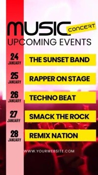 Upcoming Events Template | PosterMyWall